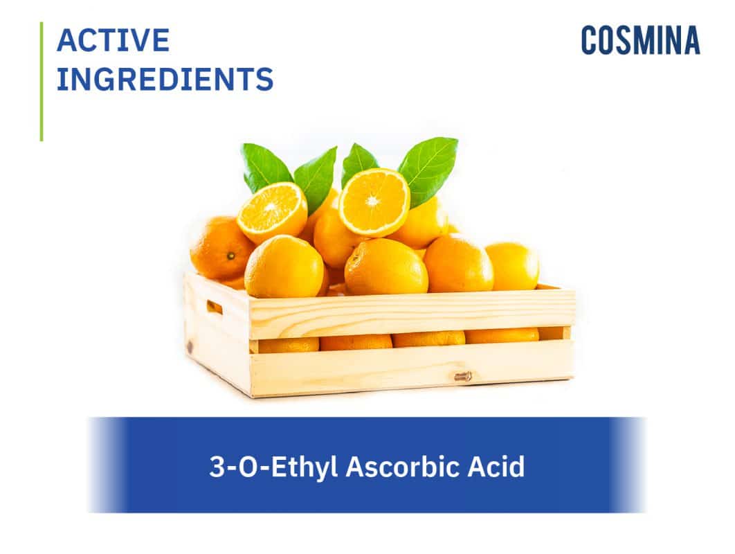 3 O Ethyl Ascorbic Acid วิตามินซีเข้มข้น Cosmina