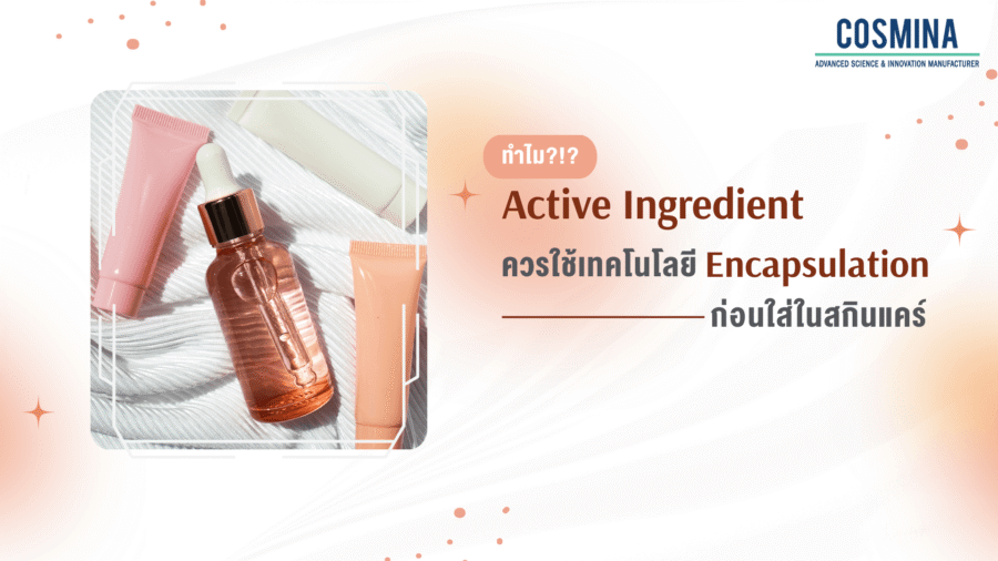 ทำไม Active Ingredient ควรใช้เทคโนโลยี Encapsulation ก่อนใส่ในสกินแคร์ ...